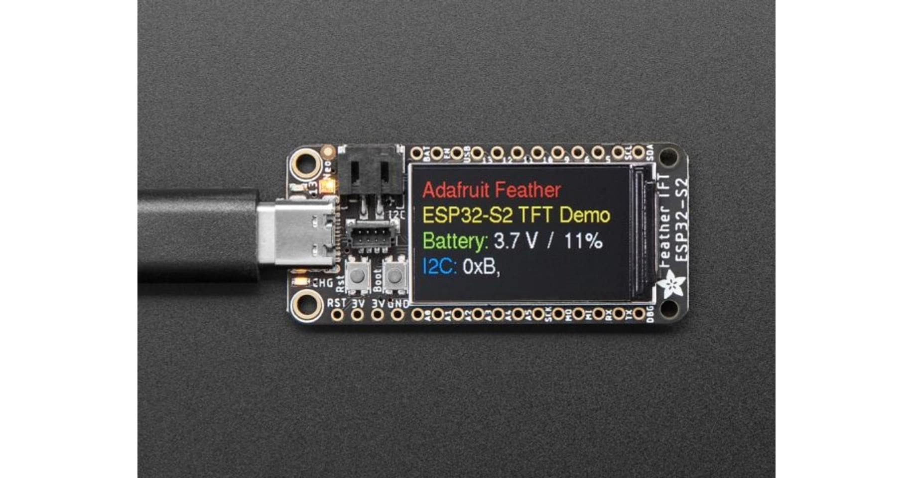 A5300 ESP32-S2 TFT Feather - 4MB Flash, 2MB PSRAM, STEMMA QT