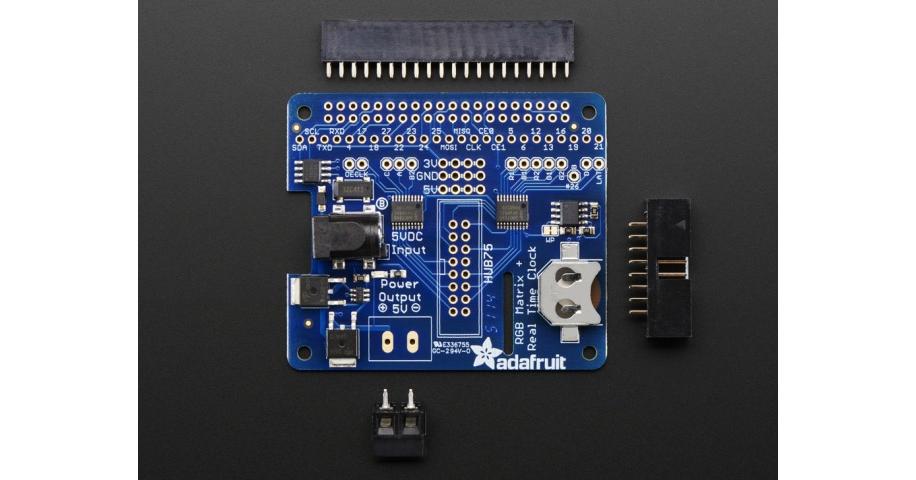 Adafruit,2345,RGB Matrix,HAT,RTC,Raspberry Pi,Mini kit
